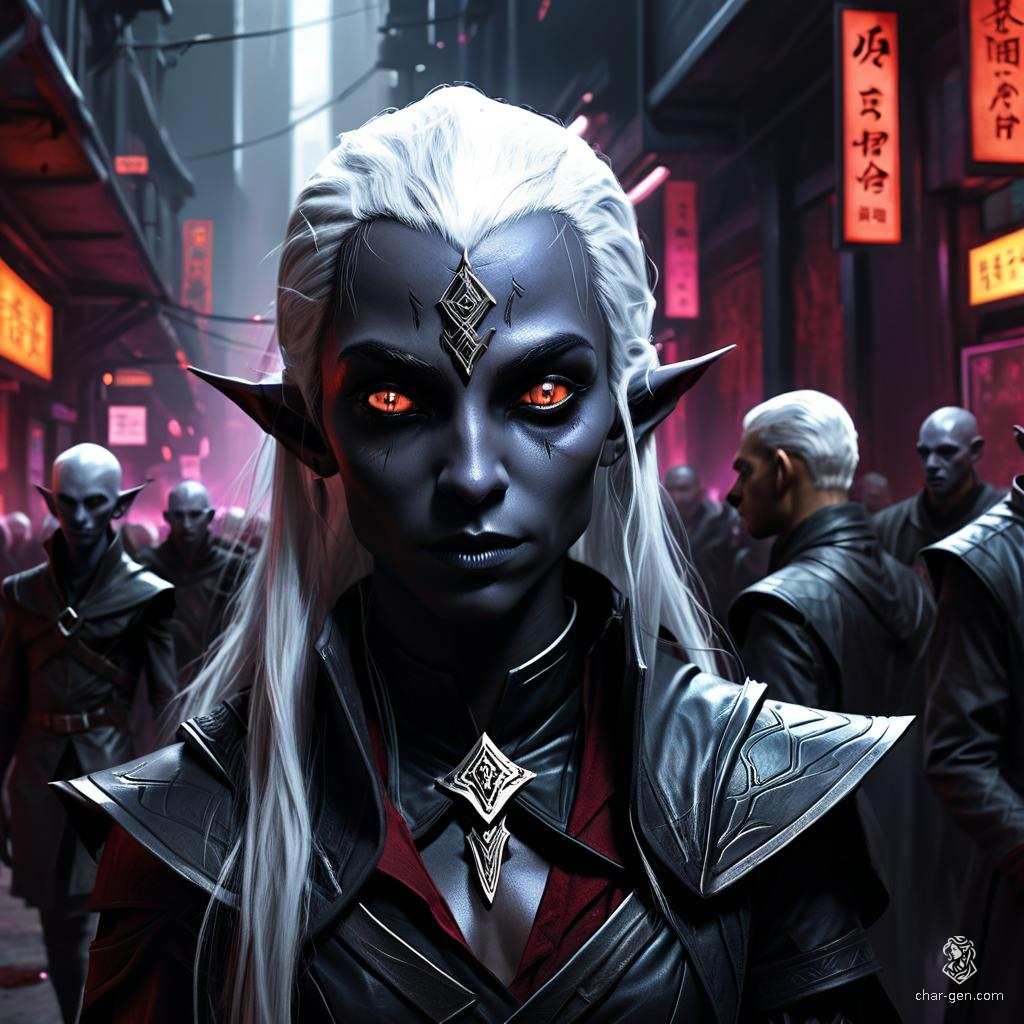 CharGen: D&D Npc Art by Reiffis - Drow Spy *NEW*