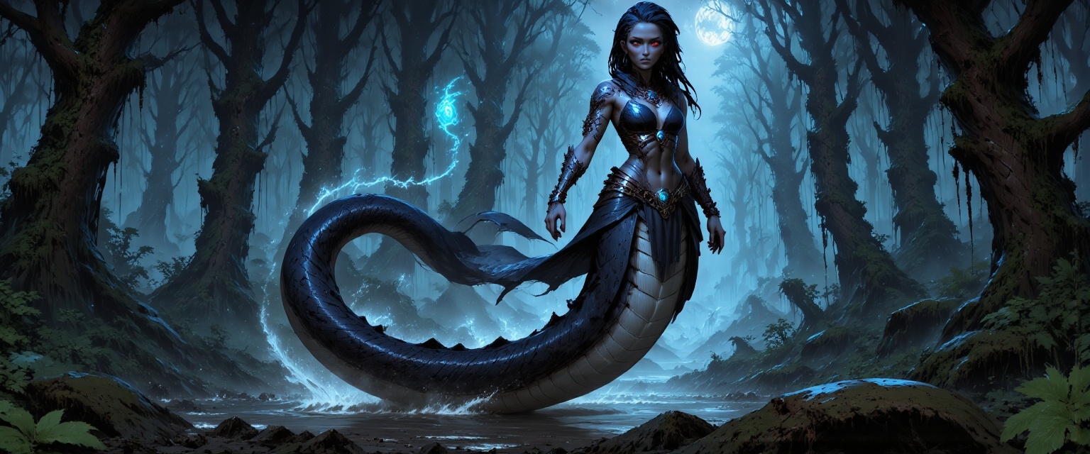 Naga Fighter Assassin *NEW* | Npc Fantasy Art | CharGen