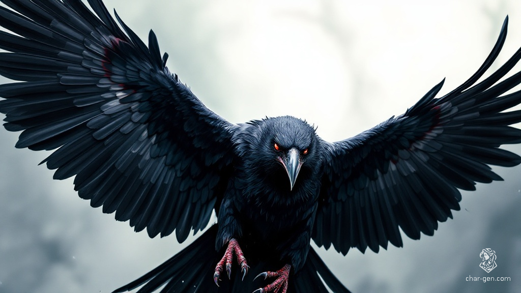 CharGen: D&D Character Art by TCuervo1101 - in "A big black raven with ...