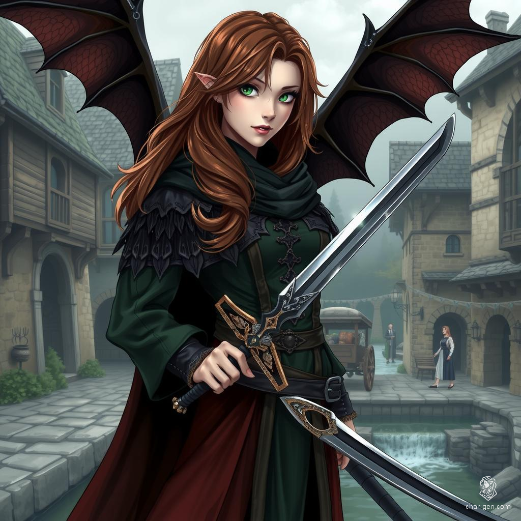 CharGen: D&D Character Art by Russiee - in Town Bridge