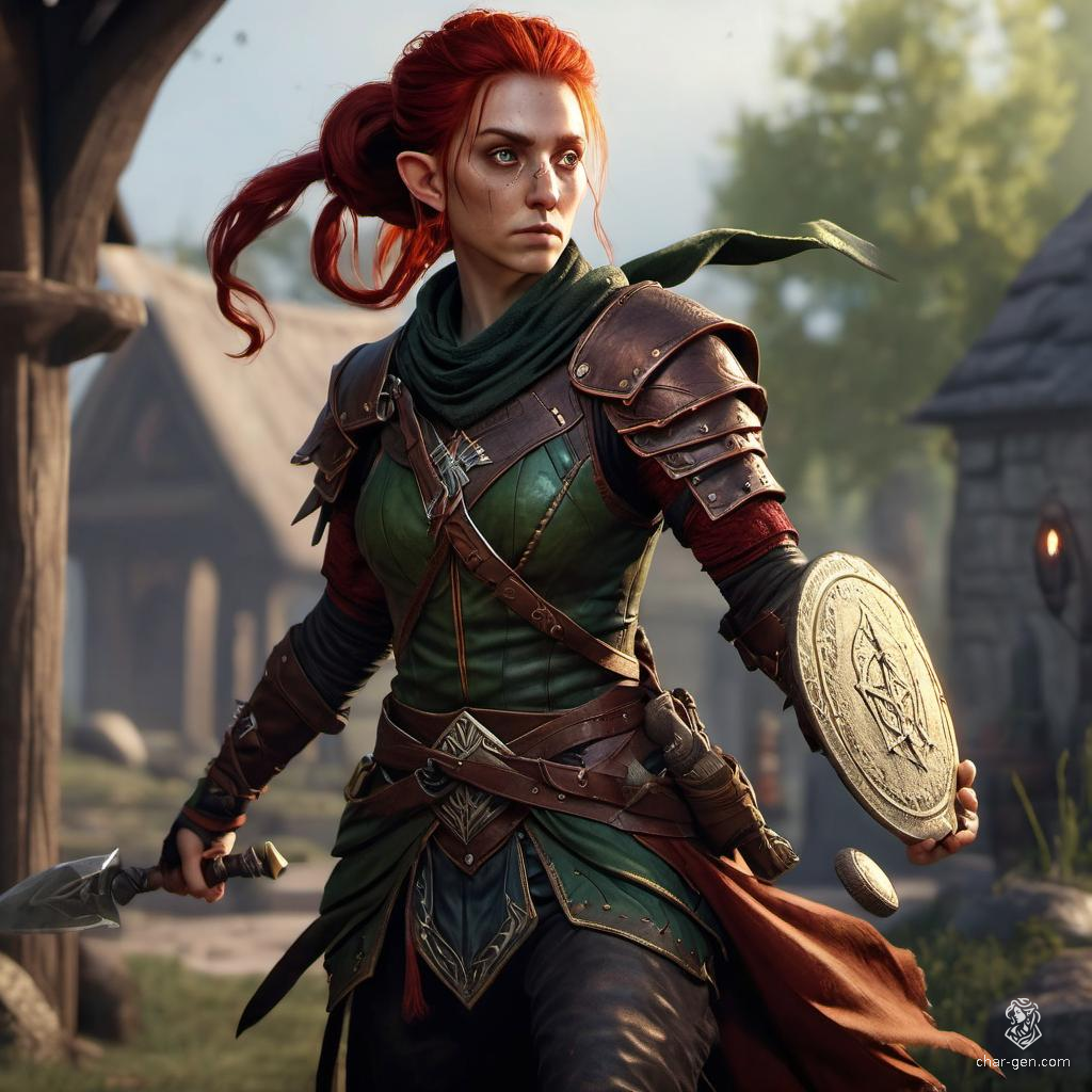 Half Elf Sorcerer Bandit *NEW* | Npc Fantasy Art | CharGen