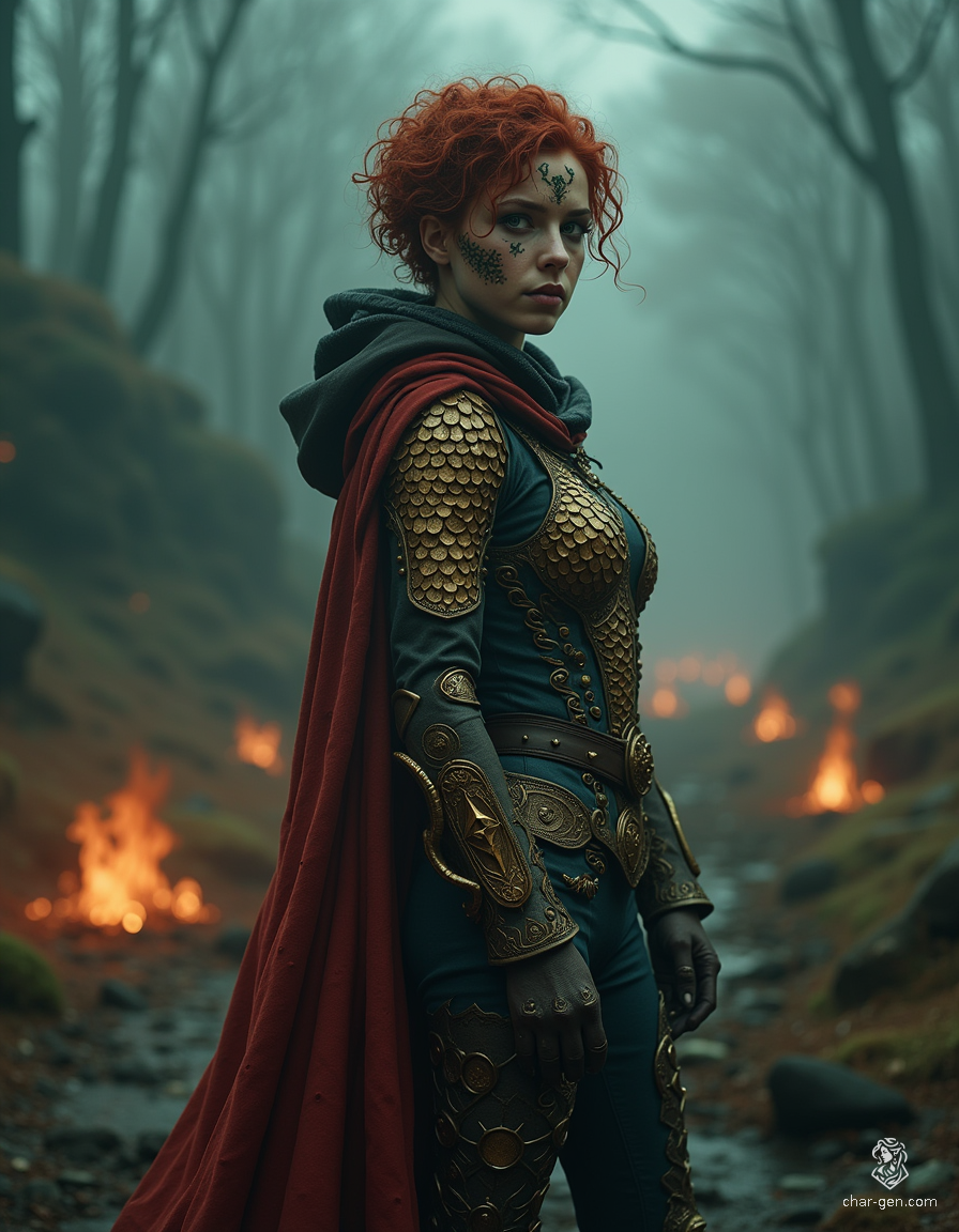 CharGen: D&D Npc Art by Wizard0053 - Human Sorcerer Caster in Dark Fantasy