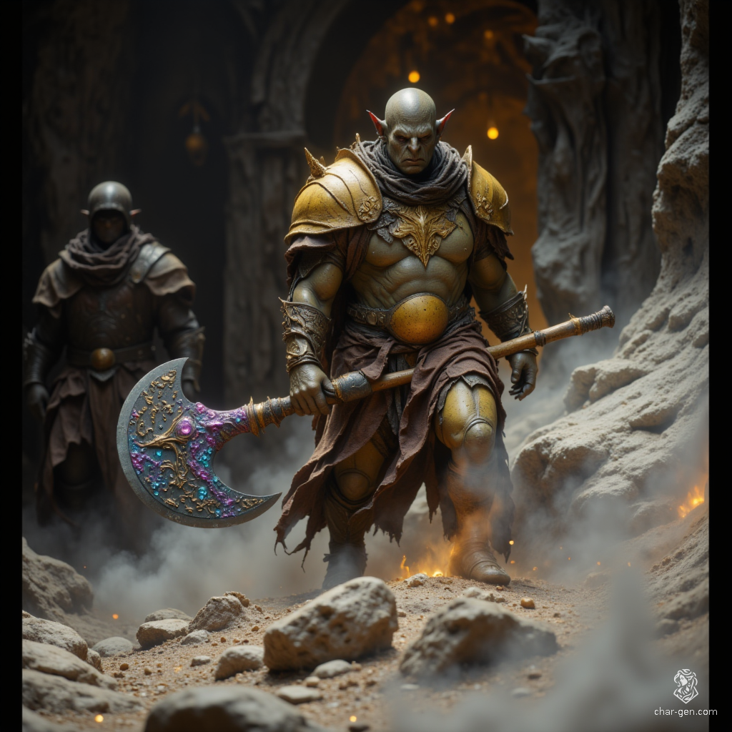 Orc Fighter Guard | Npc Fantasy Art | CharGen