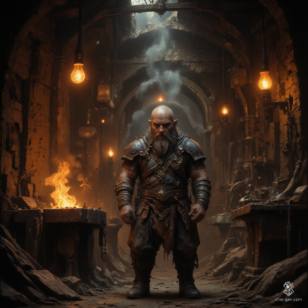 Dwarf Blacksmith | Npc Fantasy Art | CharGen