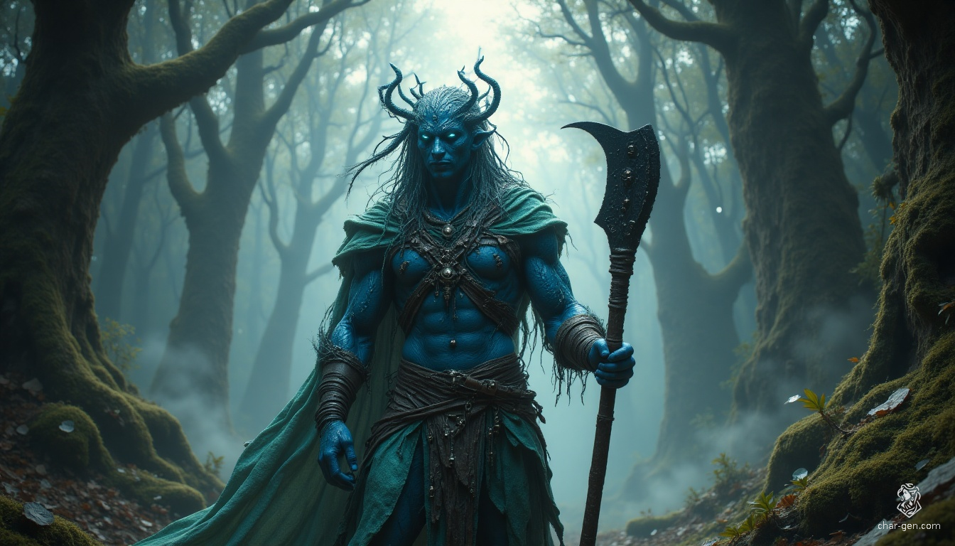 Triton Rogue Woodcutter | Npc Fantasy Art | CharGen