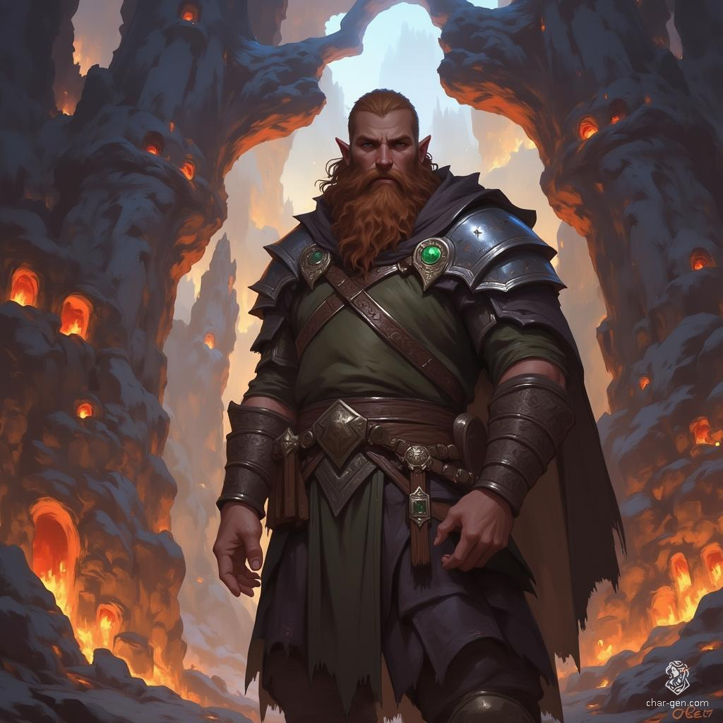 Dwarf Barbarian Guard | Npc Fantasy Art | CharGen